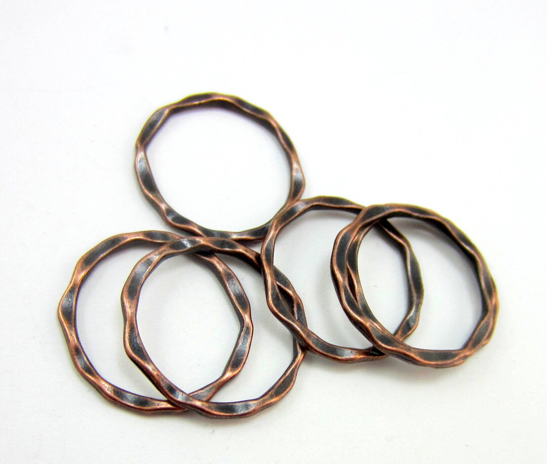 20 Copper Linking Rings Circle Frame Connectors - Etsy