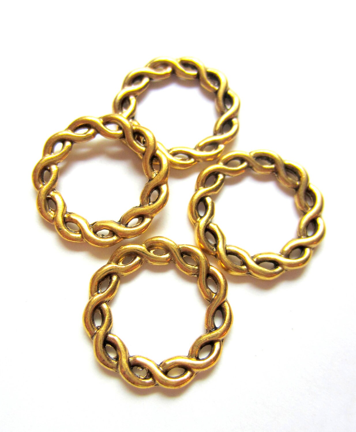 18 Gold Connector Links Jewelry Making Metal Findings 20.5mm - Etsy