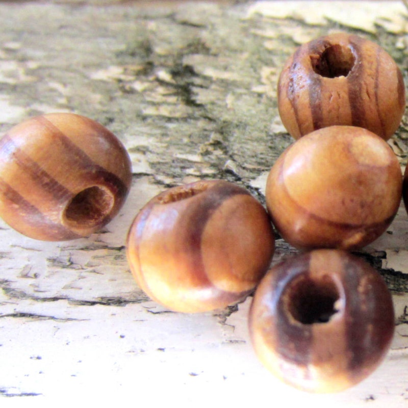 Large Wood Beads - Etsy