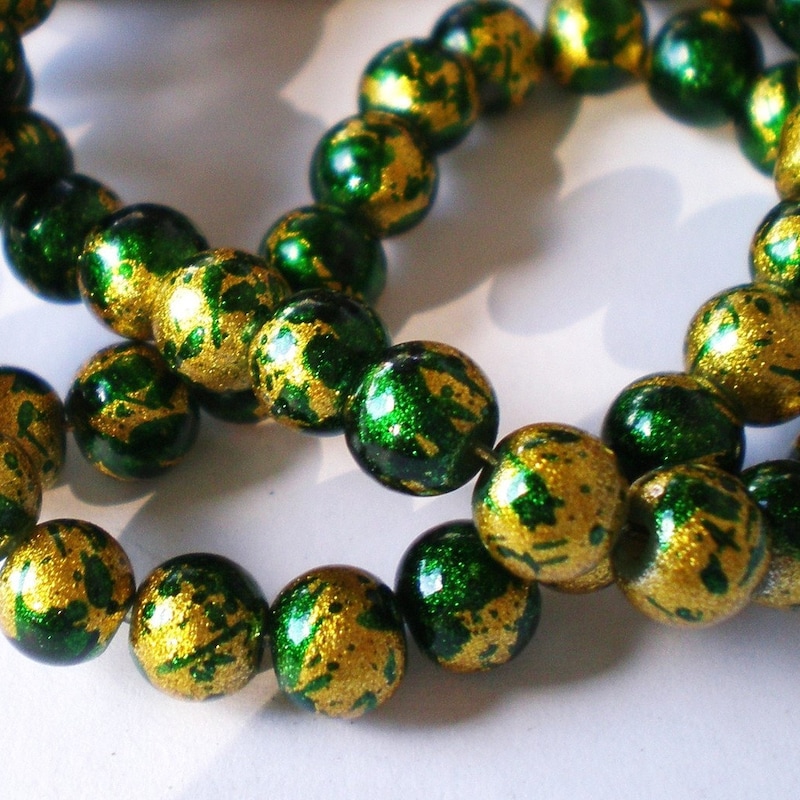 Green Beads - Etsy