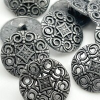 Silver Buttons - Etsy