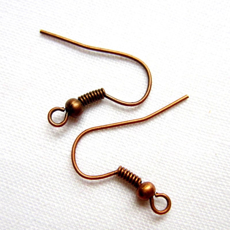 Copper Wire Ball Earrings - Etsy