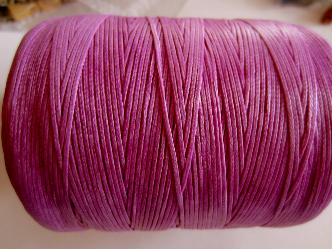 15 Yds Purple Waxed Cord Wrap Bracelet Supply Jewelry Making Cotton ...