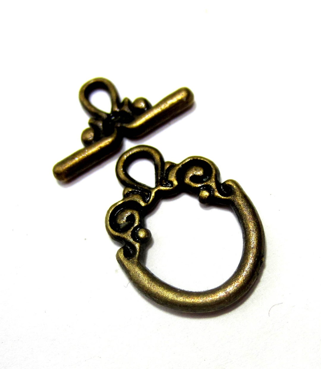 Antique Bronze Toggle Clasps, Classic Jewelry Closures for Necklaces or ...
