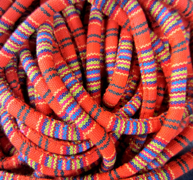 1 Yard Ethnic cord cotton covered cording textile wrap cord | Etsy