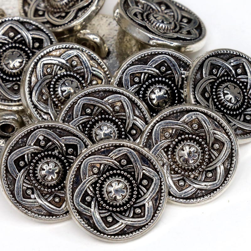 Carved Antique Buttons - Etsy