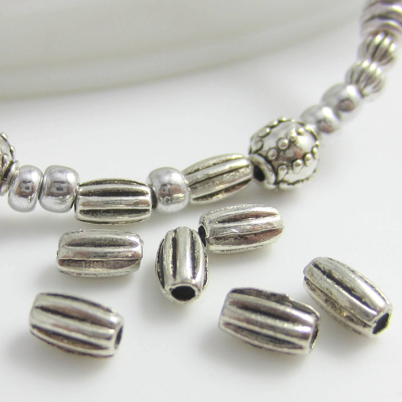 Antique Silver Beads - Etsy