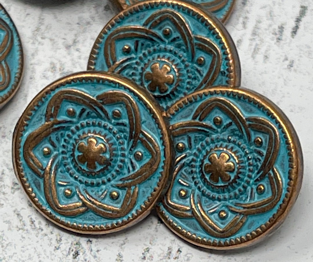 Bronze Shank Button, Perfect for Leather Wrap Bracelets - Artisan ...