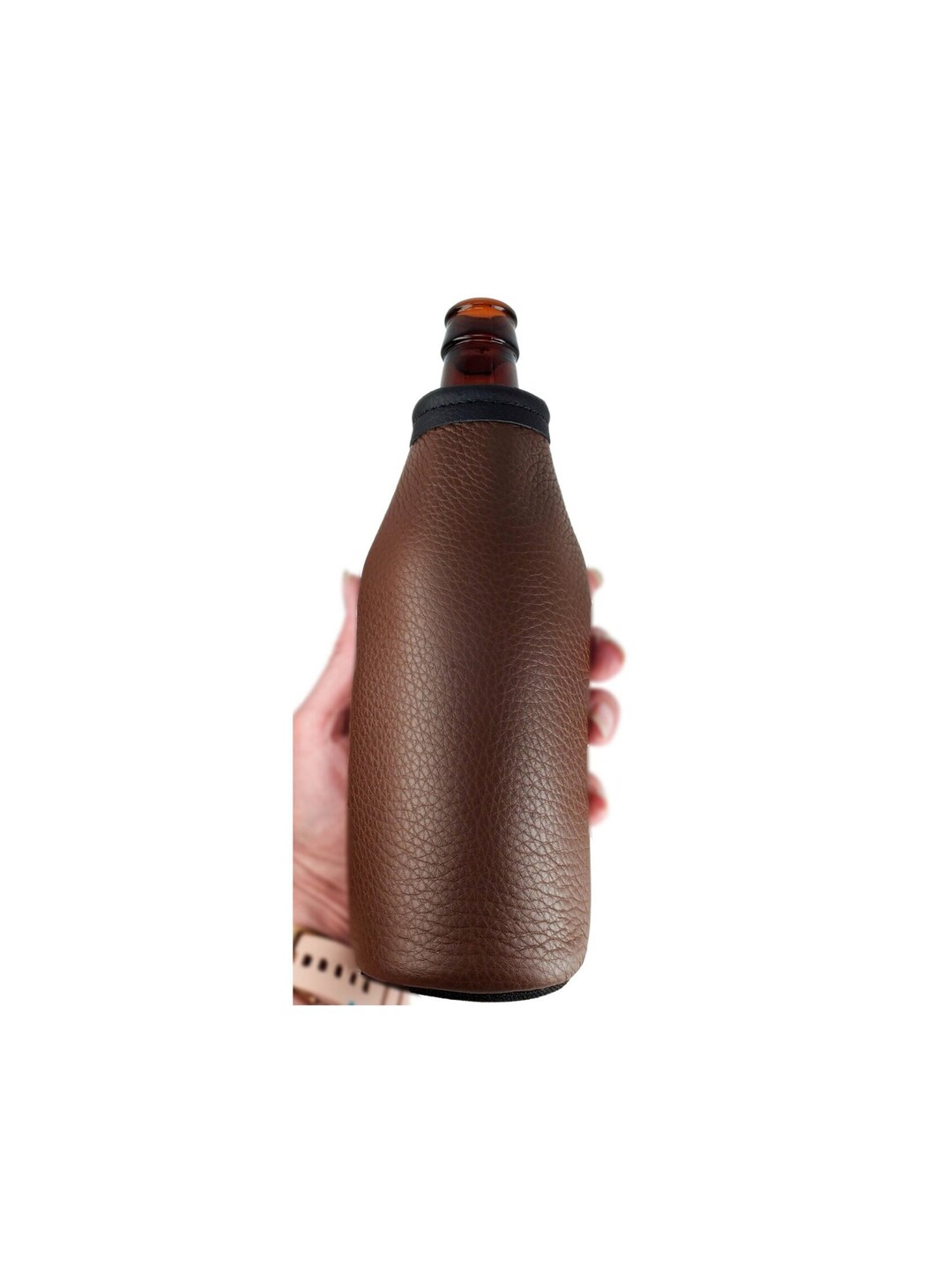 Leather Beer Bottle Holder, Beer Sleeve, Leather Gift for Him or Her ...