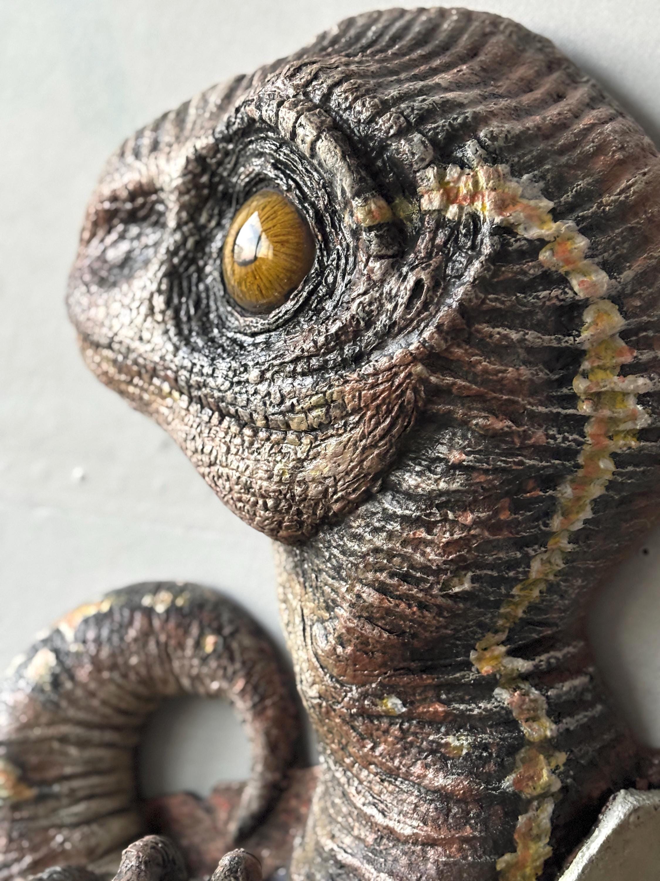Life-sized Hatching Velociraptor Bust - Dinosaur in Egg Wall Sculpture ...