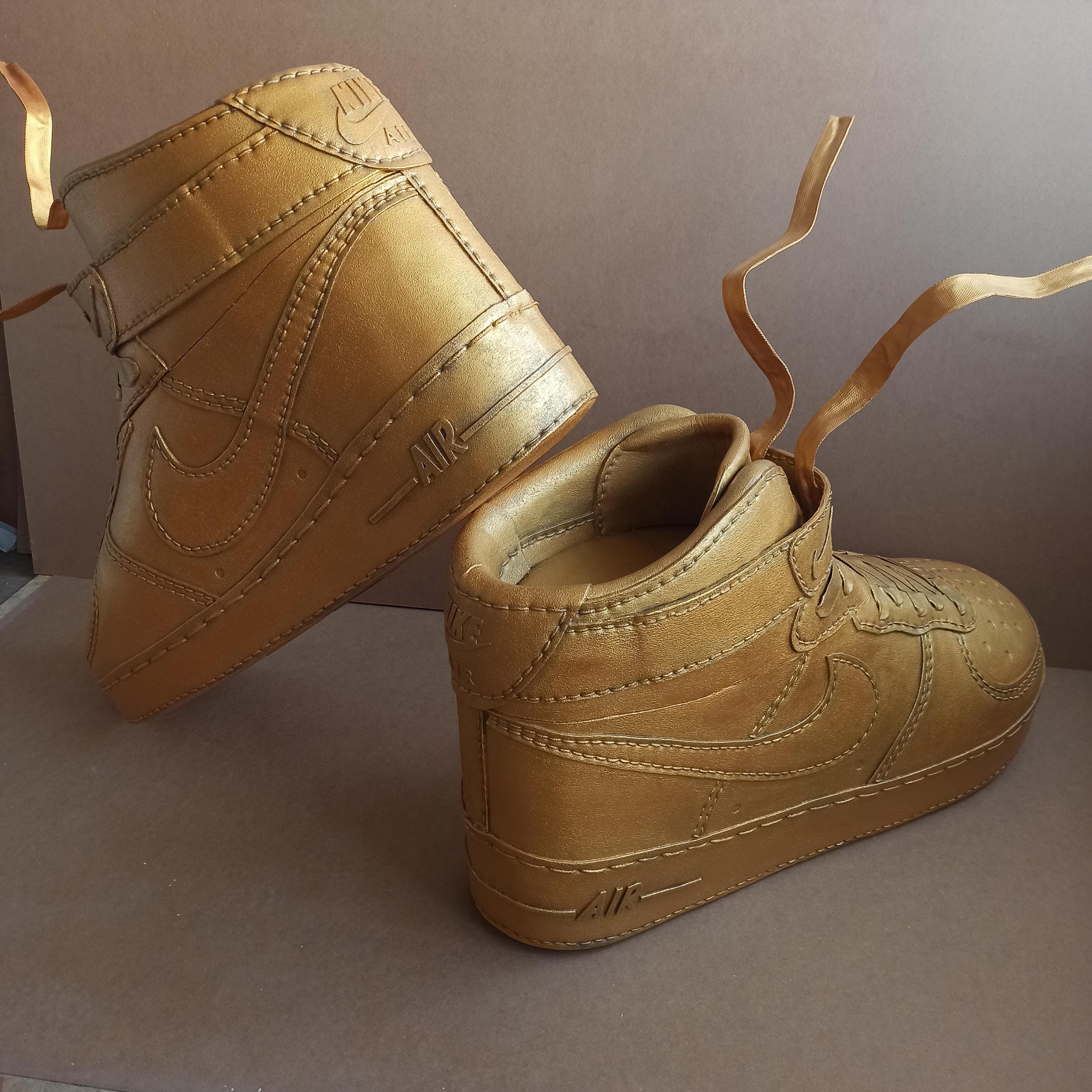 4 FT Giant Sneakers Sculpture Decor – Custom Painted Oversized Shoe ...