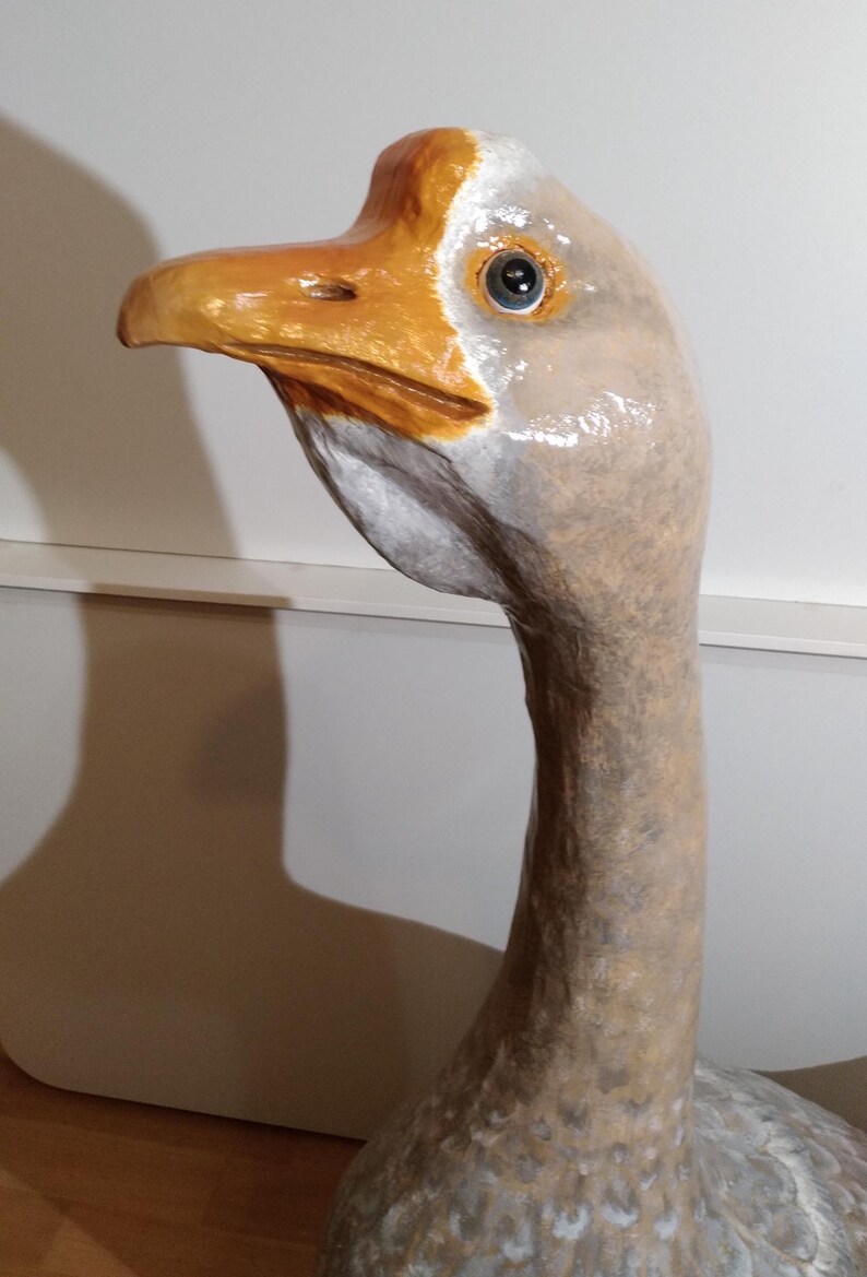 5.25 FT Goose Sculpture – Custom Realistic Oversize Bird Figure ...