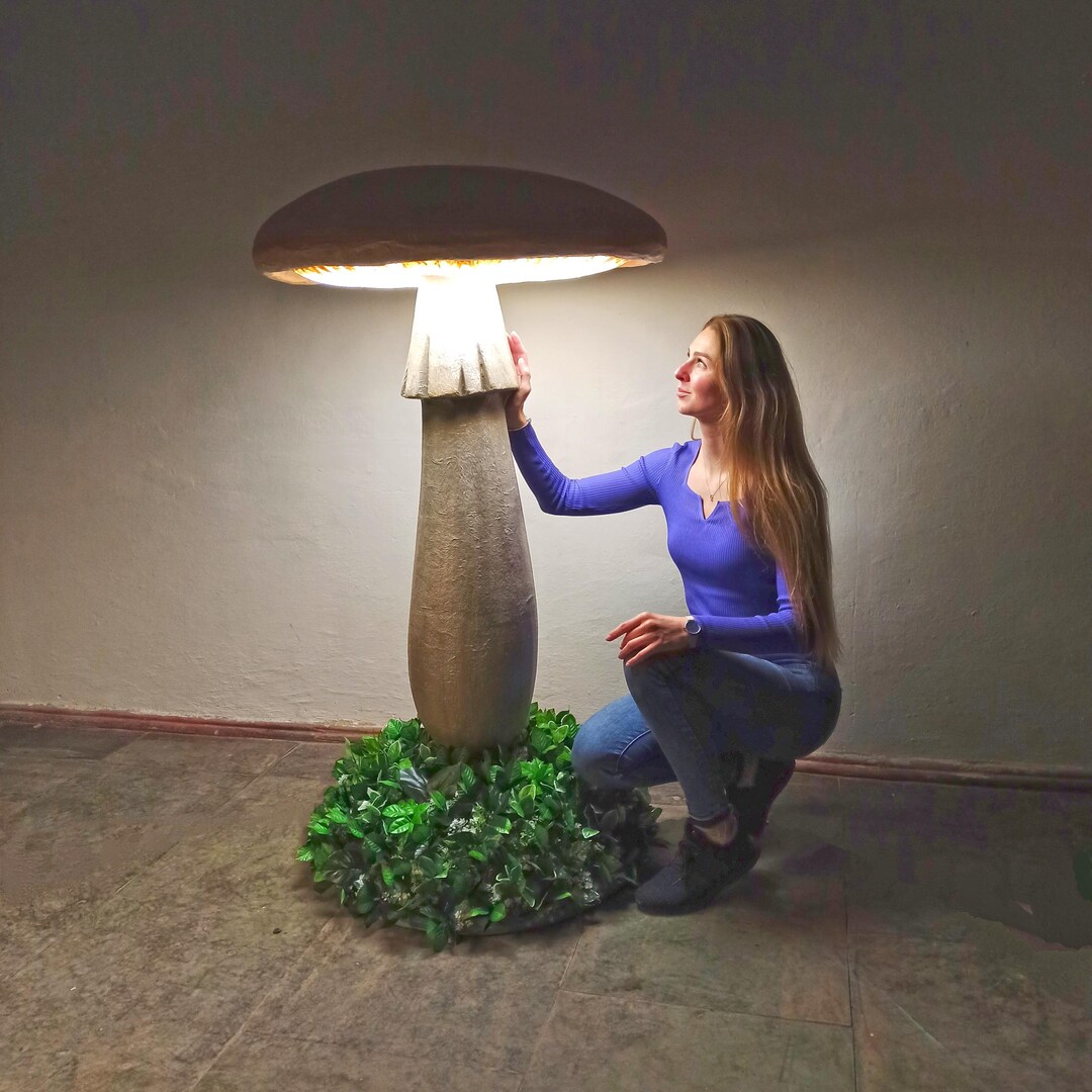Giant 5 or 6 FT Mushroom Sculpture With Optional Lighting – Oversized ...