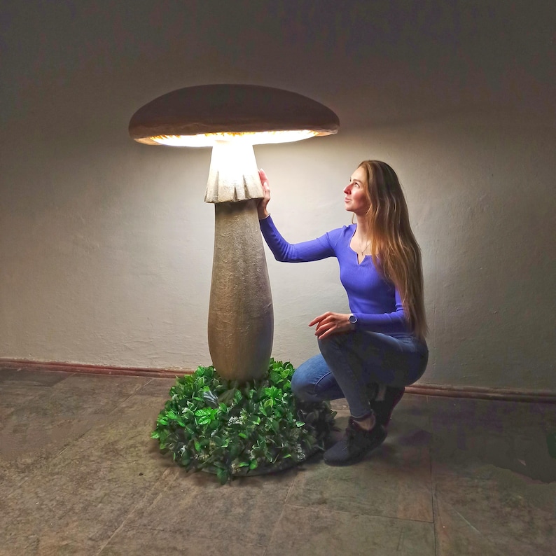 Giant 5 or 6 FT Mushroom Sculpture With Optional Lighting – Oversized ...