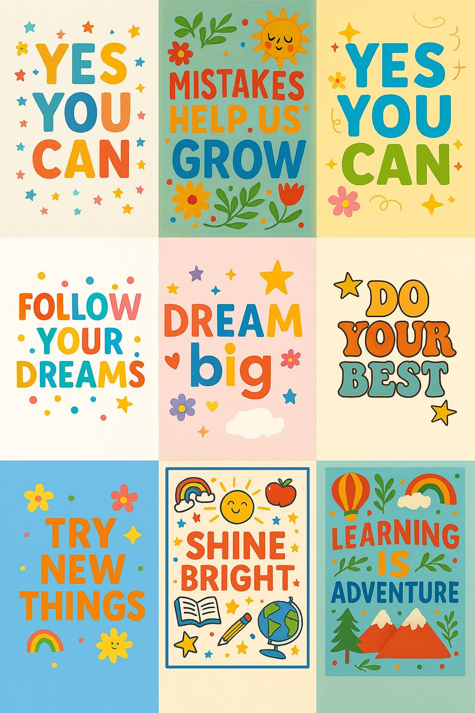 Motivational Classroom Posters: Growth Mindset, Affirmations (PDF ...