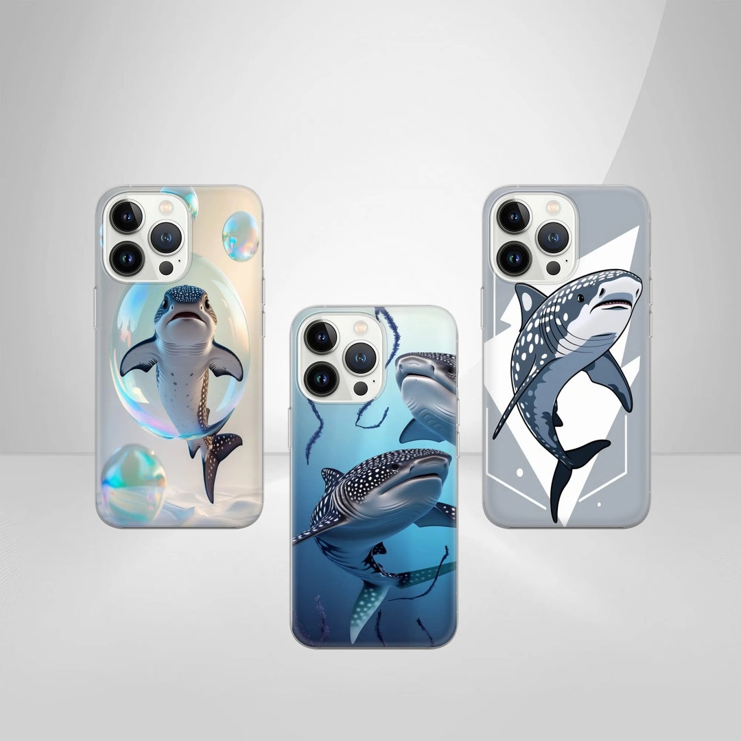 Whale Shark Phone Case Aquatic Animal Cover for iPhone 16 Pro, 15, 14 ...