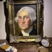 Oil Portrait Painting of George Washington, Small 5x7 Inch, Victorian ...