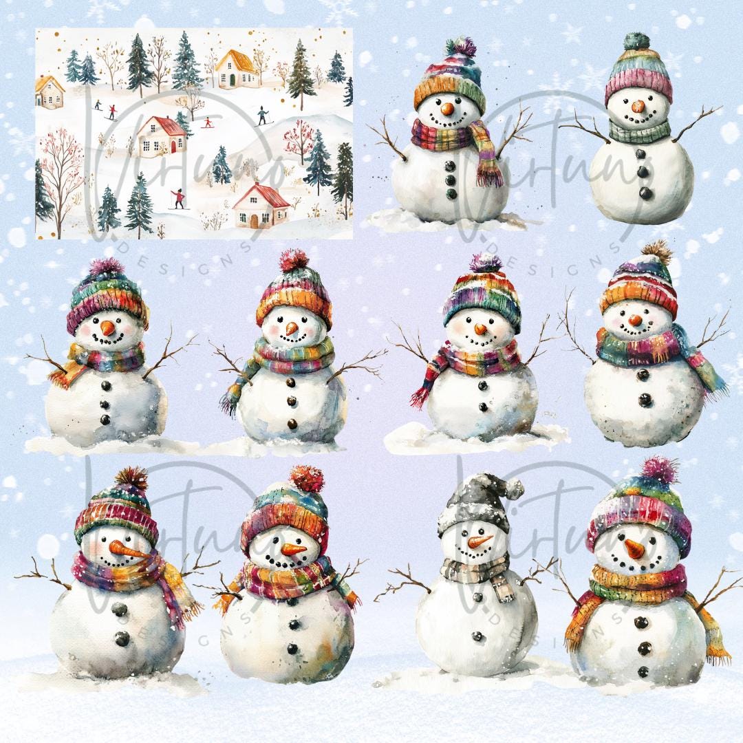 Christmas Clip Art Bundle, Christmas Clipart Png Bundle, Clip Art ...