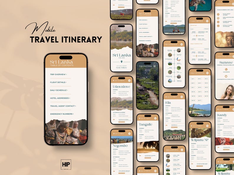 Travel Details Template | Make Your Own Travel Guide - Etsy