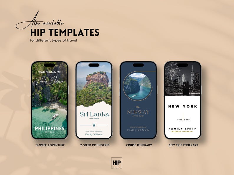 Travel Details Template | Make Your Own Travel Guide - Etsy