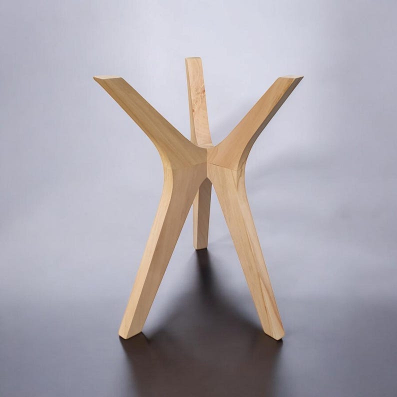 Oak Wood Round Table Leg - Round Table Base, Round Table, Table Base ...