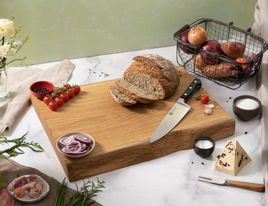 Solid Oak Wood Cutting Board, Oak Chopping Board, Large Size Chopping ...