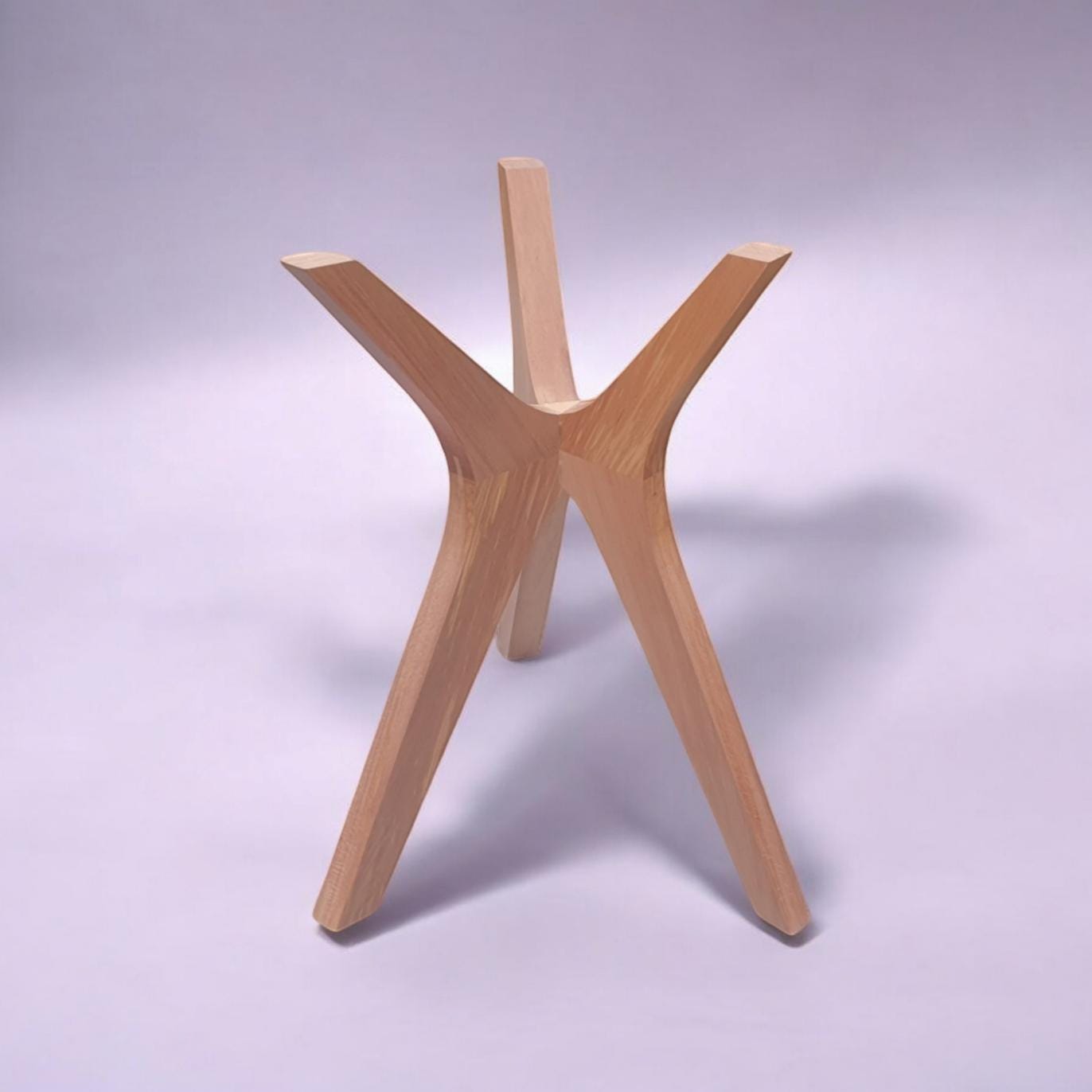 Oak Wood Round Table Leg Round Table Base, Round Table, Table Base ...