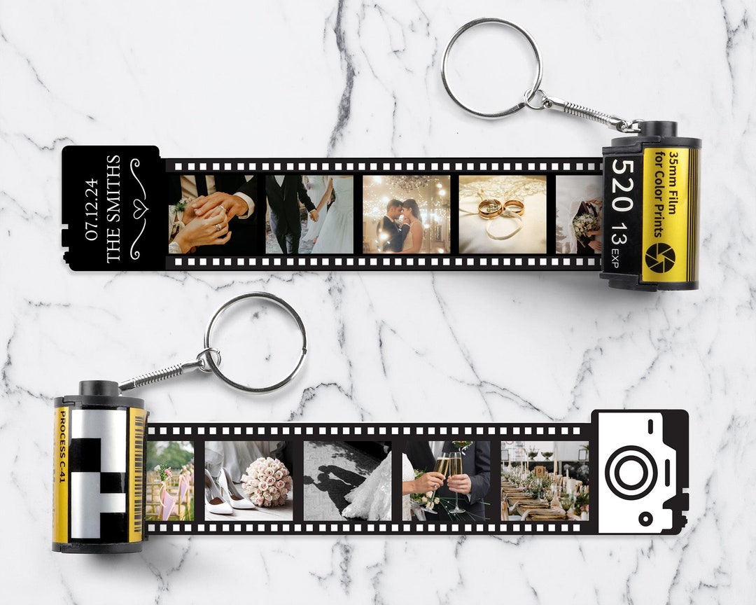 Personalized Photos Film Roll Keychain, Custom Photo Film Roll Keychain ...