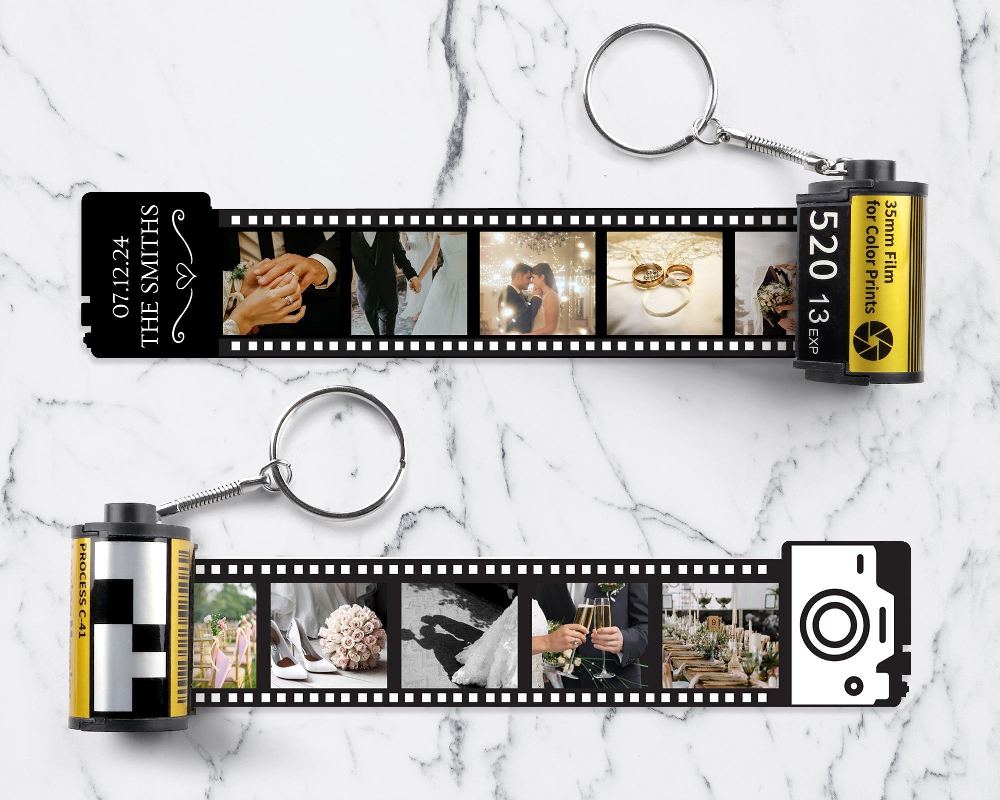 Film Keychains Personalized Custom Camera Film Roll Keychain With ...