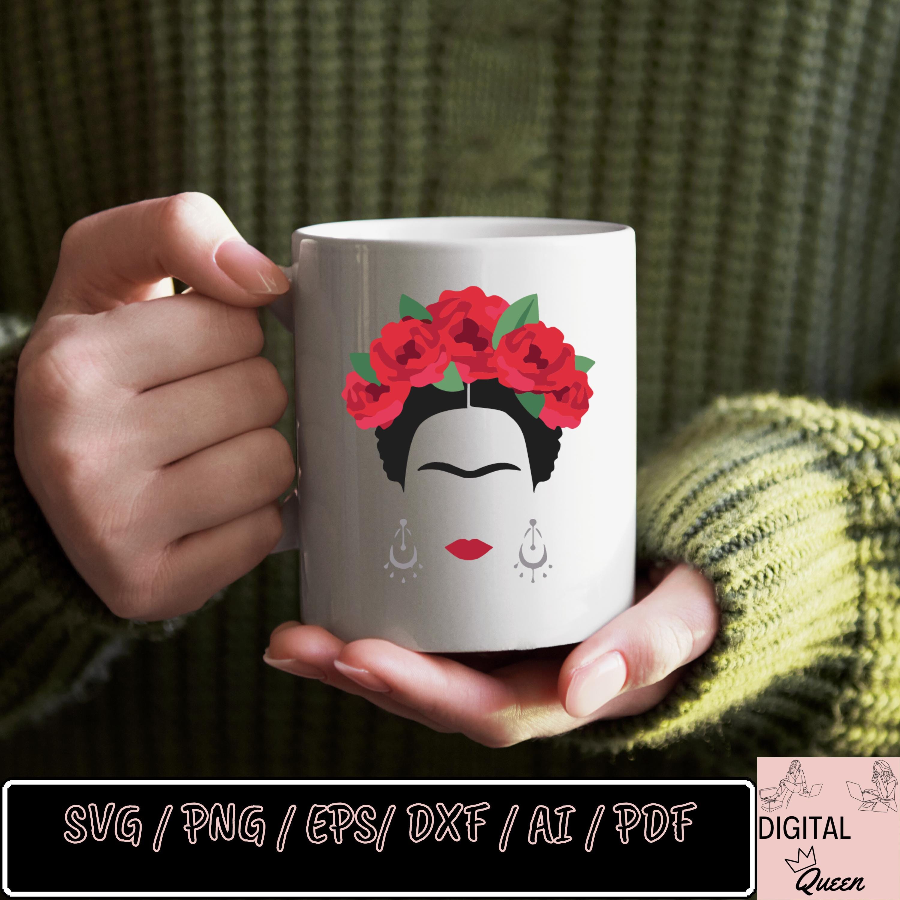 Frida Kahlo SVG Bundle – Cricut Compatible Files, Instant Download ...