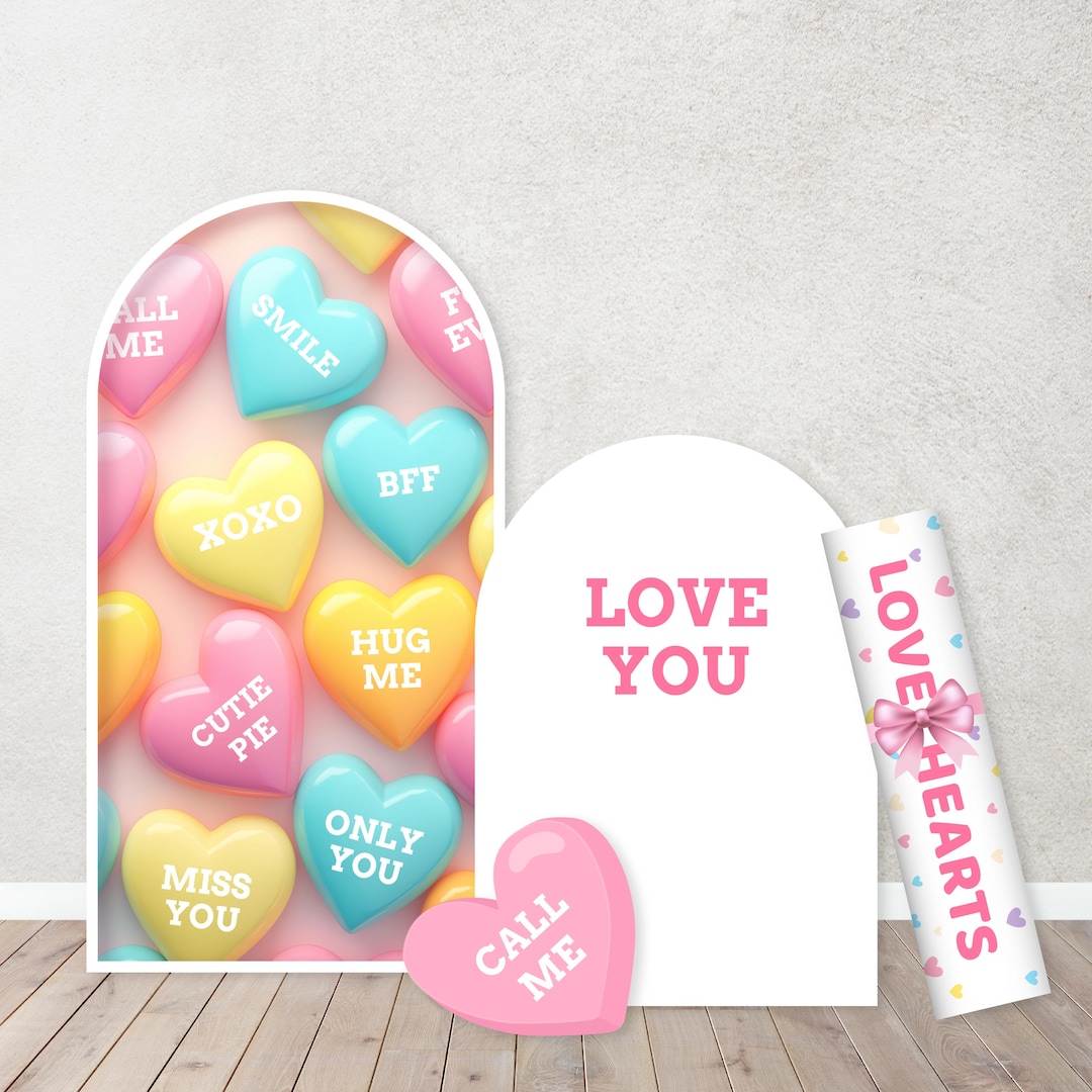 Custom Backdrops Props in Foam Board-san Valentine Day I Love U Cherry ...