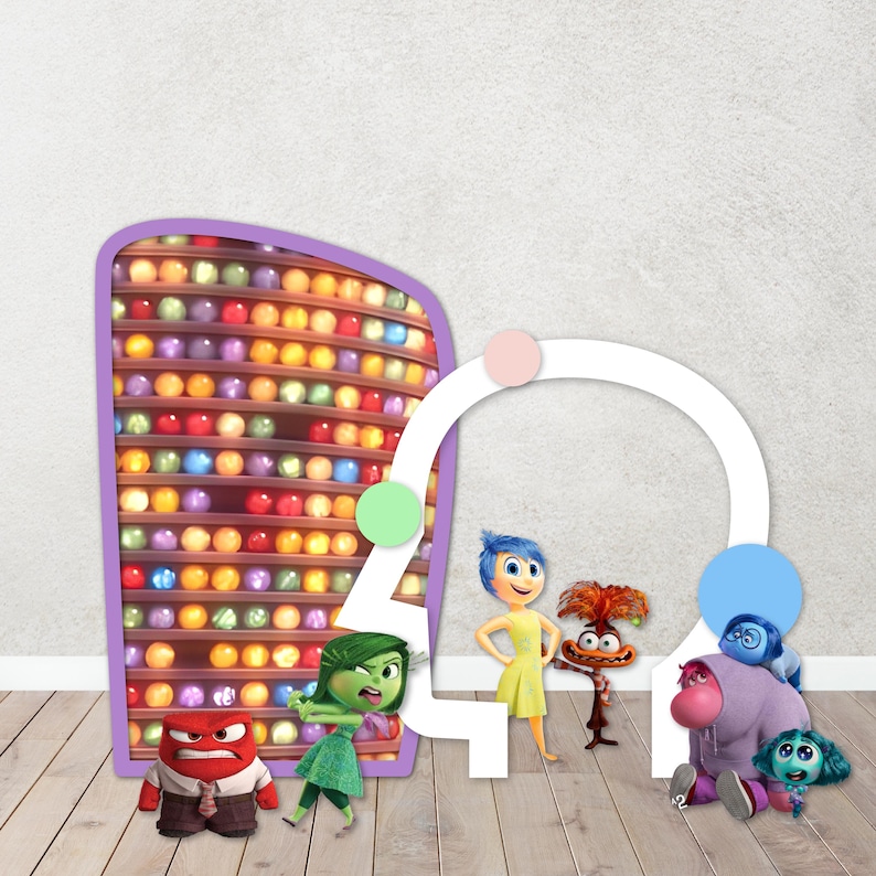Foam Board Character Cutouts – Inside Out Birthday Party Props - Etsy