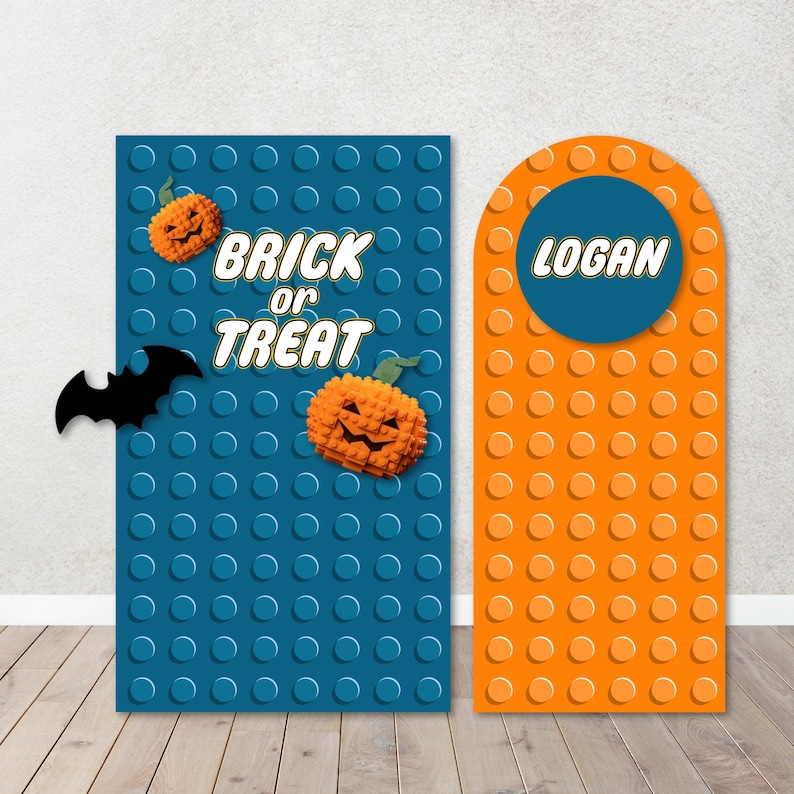 Party Backdrops, Background in Foam Board, Building Brick Decorations ...