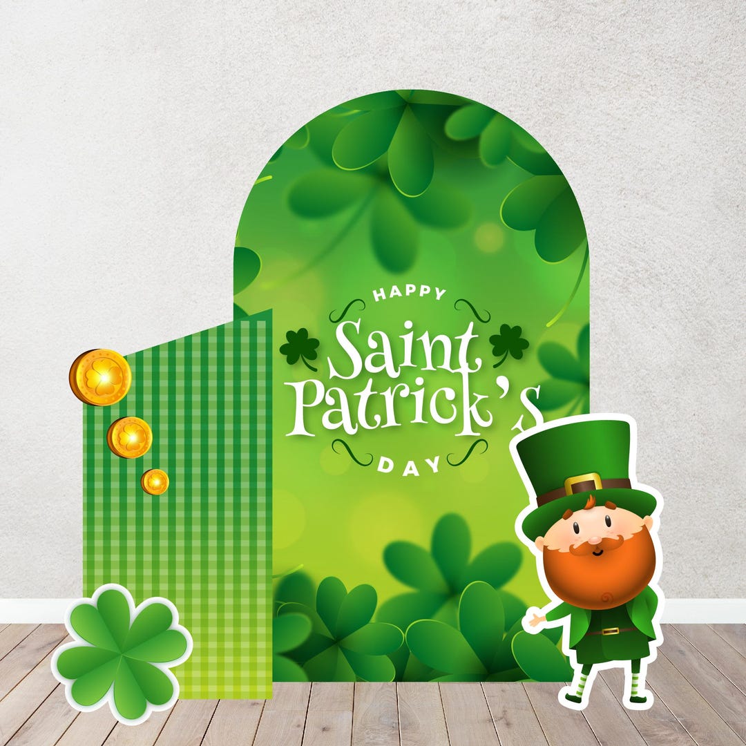 Characters/custom PROPS Cutouts in Foam Board- St Patricks Day Backdrop ...