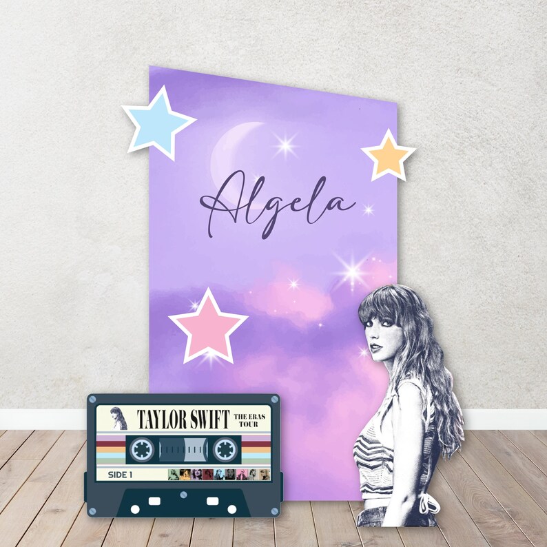 Taylor Swift Birthday Decoration Backdrop. in My Year Old Era. It's Me ...