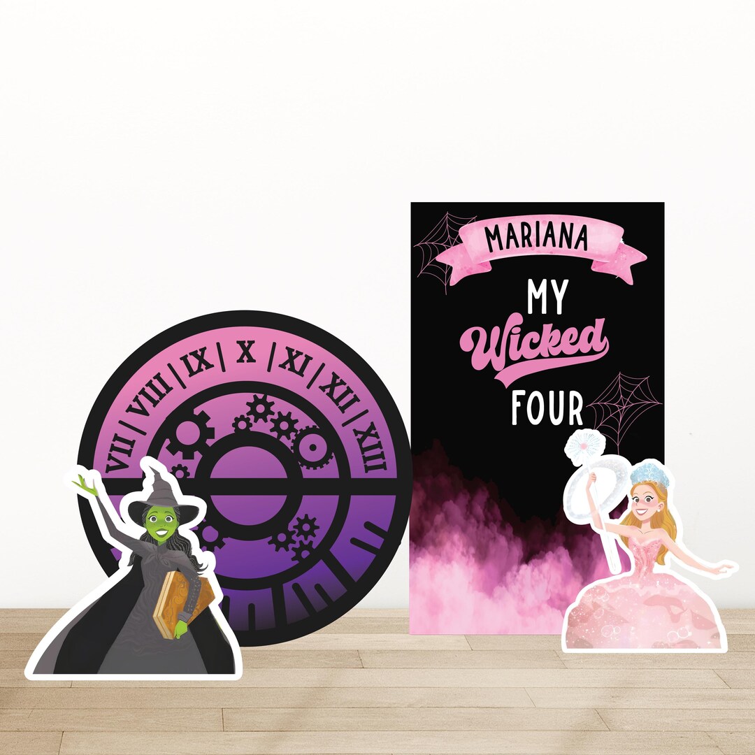 Custom 'wicked' Theme Party Cutouts & Backdrops – Birthday Decor - Etsy ...