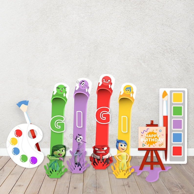 Inside Out Character Foam Board Cutouts – Birthday Party Photo Props - Etsy