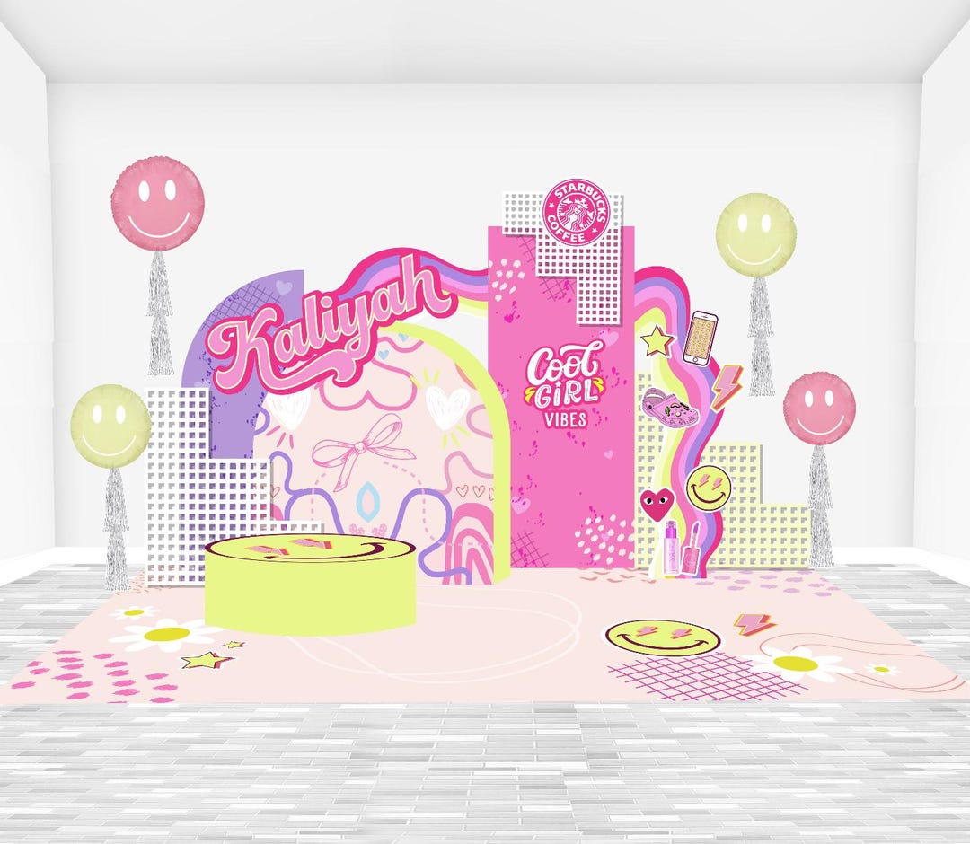 Backdrops/cut Outs in Foam Board Preppy Theme Party, Crocs, Starbucks ...