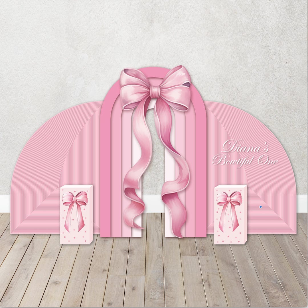 Backdrops/props/cut Outs in Foam Board Bow Theme Party| Coquette Party ...