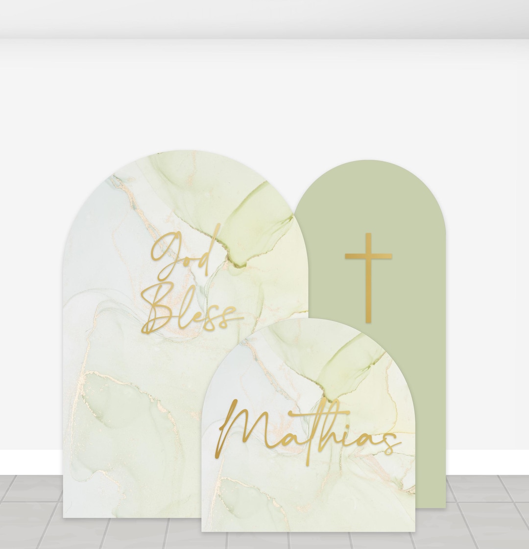 Backdrops/props/cut Outs in Foam Board for Baptism, Christening, First ...