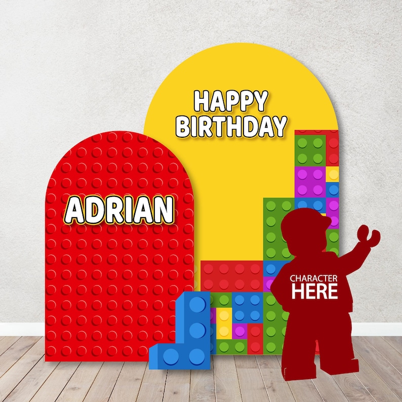 Brick Building Block Halloween Party Backdrop, Foam Board Decoration - Etsy