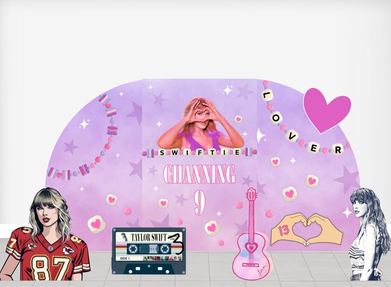 Taylor Swift Birthday Decoration Backdrop. in My Year Old Era. It's Me ...