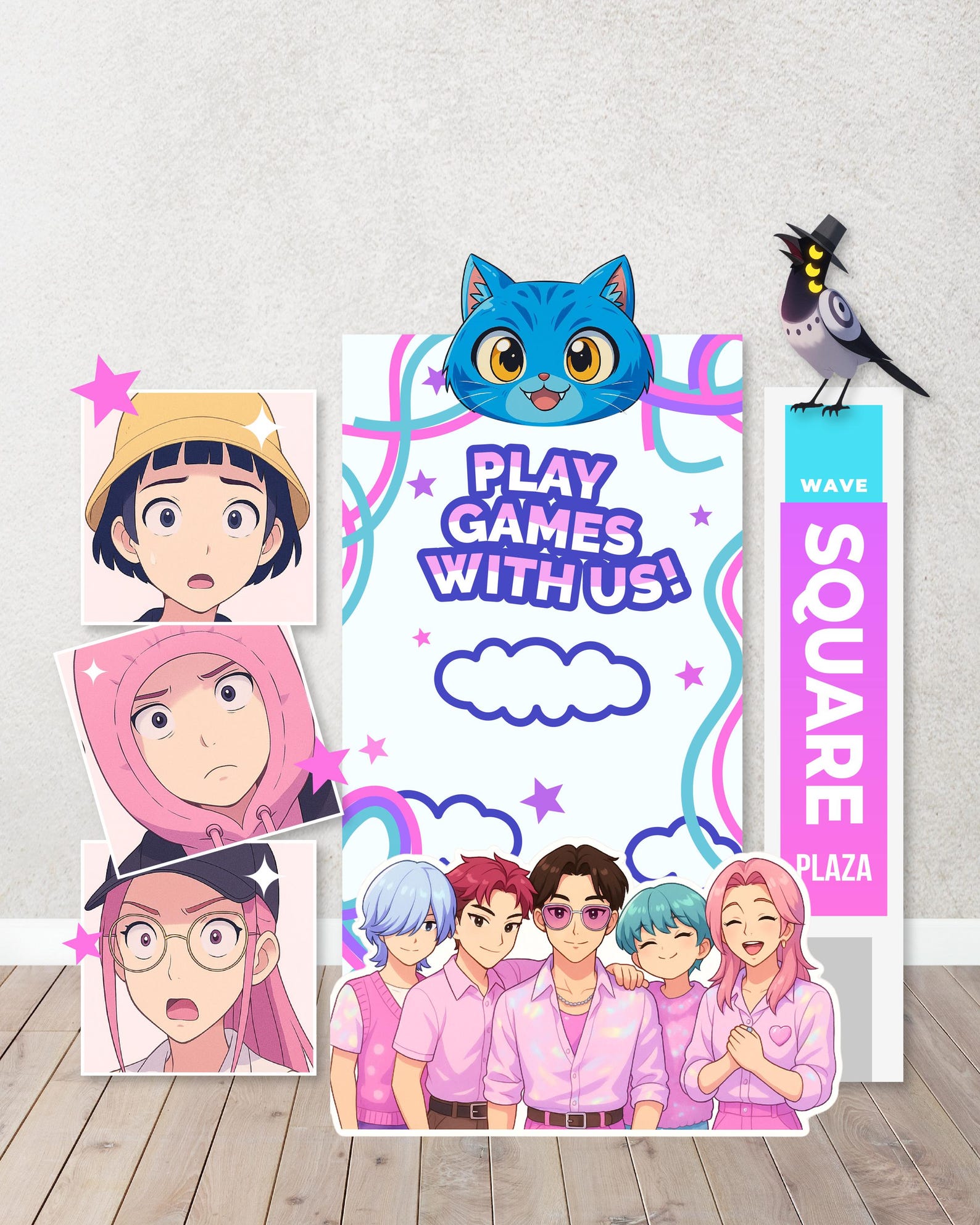 Characters/custom PROPS Cutouts in Foam Board for Birthday Parties ...