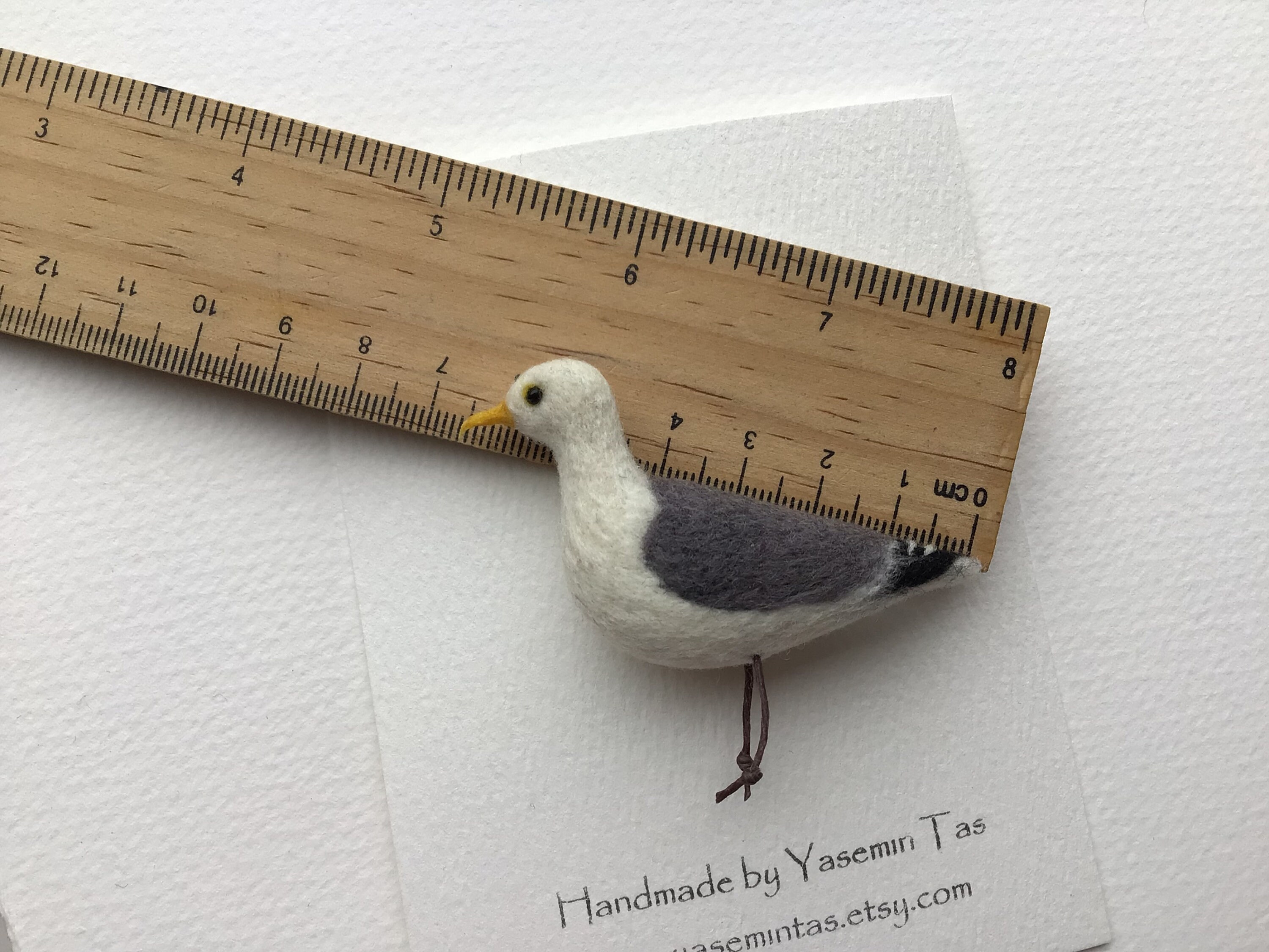 Felted Seagull Brooch - Etsy UK
