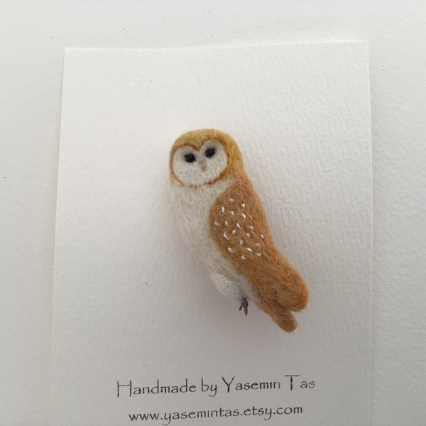 Felt Owl Brooch - Etsy