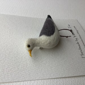 Felted Seagull Brooch - Etsy UK