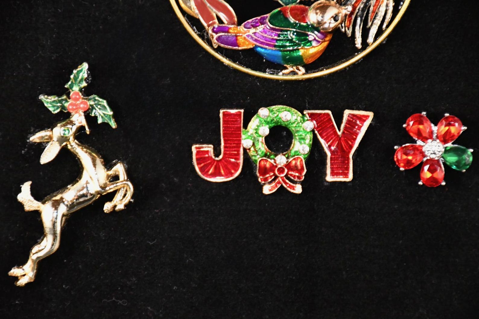 Joy. A Rare Irish Claddagh Pin Enameled in Christmas Colors is the ...