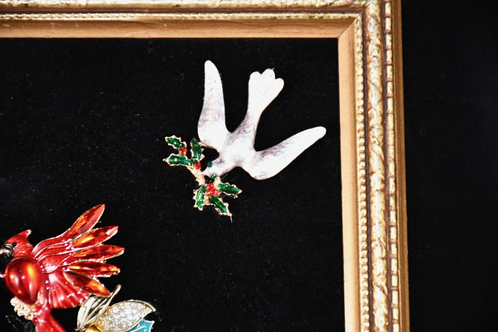Joy. A Rare Irish Claddagh Pin Enameled in Christmas Colors is the ...