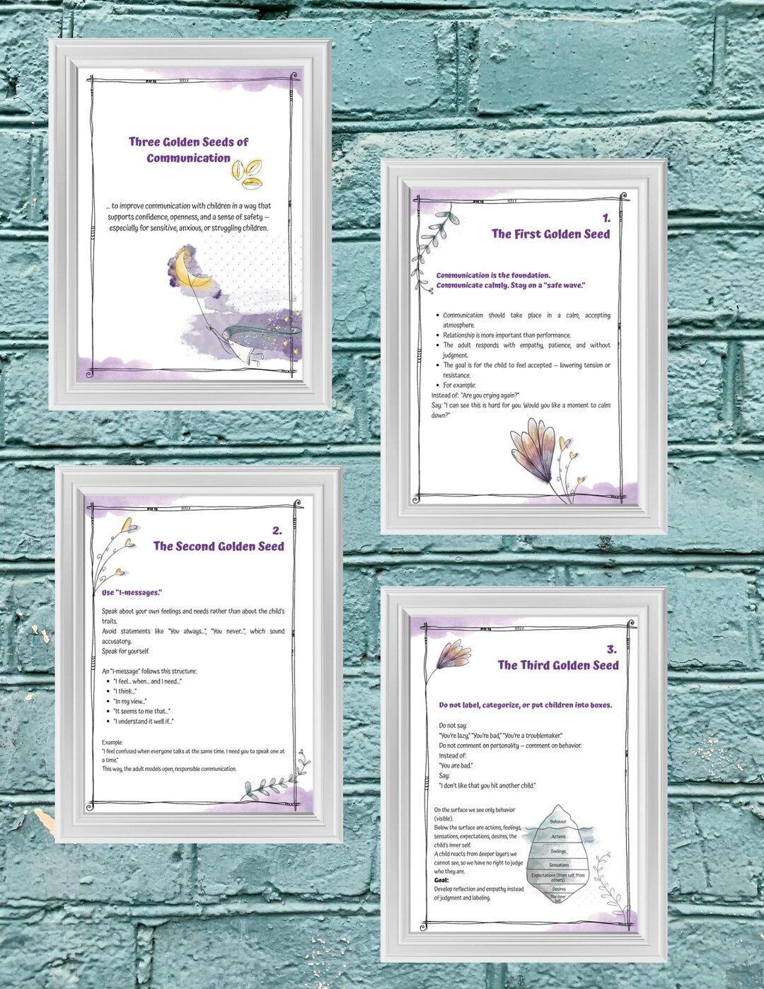 Mini Guide: Three Golden Seeds of Communication With Children - Etsy