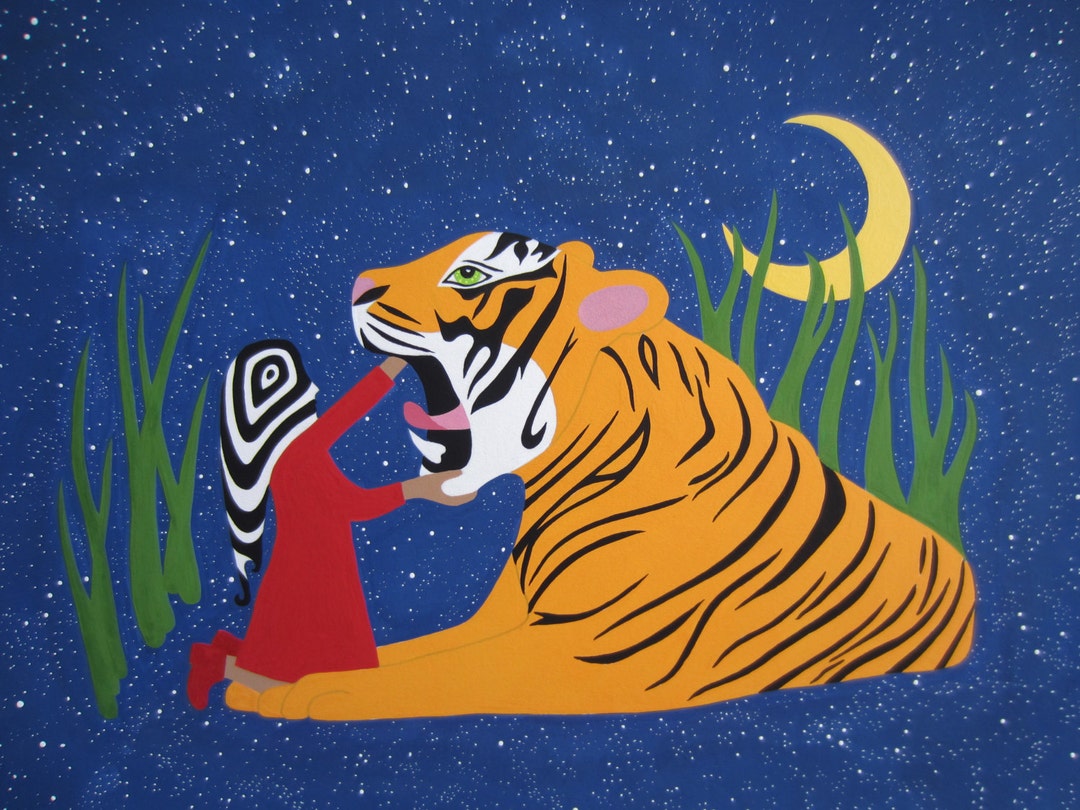 LUCID TIGER, 8" X 10" Art Print by Thailan When - Etsy